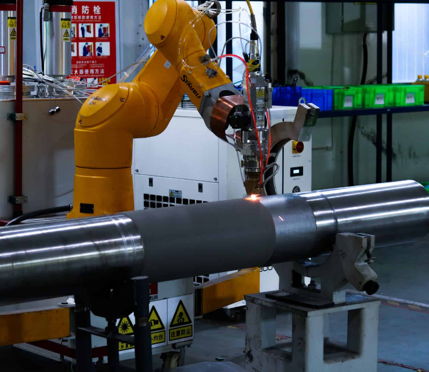 Laser cladding technology repairs the ring rolling machine roller ...